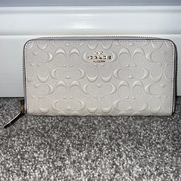 Coach | Bags | Coach Signature Leather Long Wallet | Poshmark
